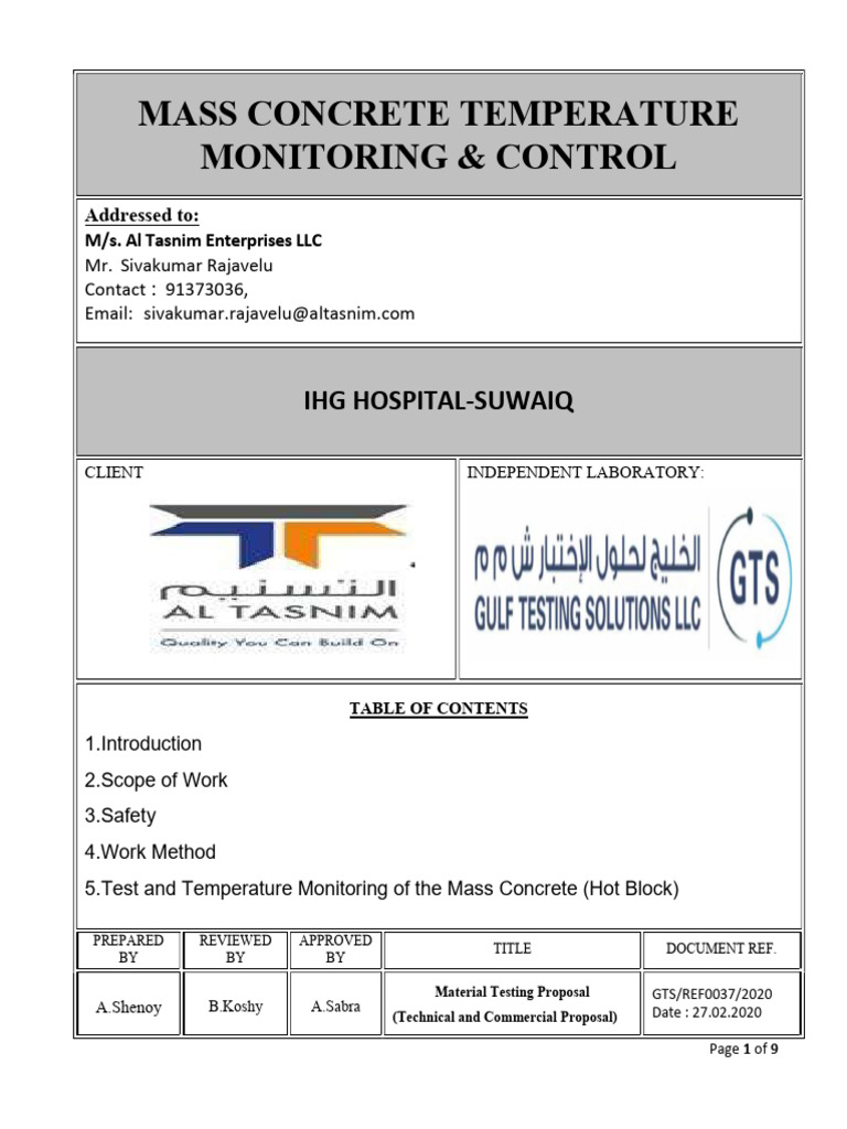 Mass Concrete Temperature Control Guide | PDF | Concrete | Ice