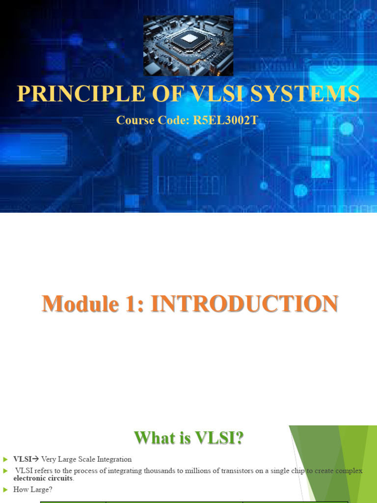 Pprinciple of Vlsi Systems - Module1 - PDF | PDF | Integrated Circuit ...