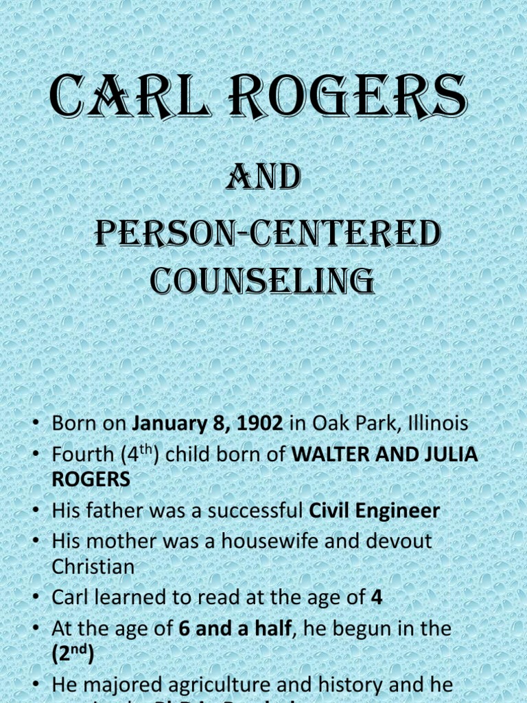 Carl Rogers | Psychotherapy | Therapy