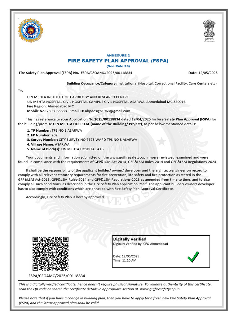 Unm Fire Noc | PDF | Fire Safety