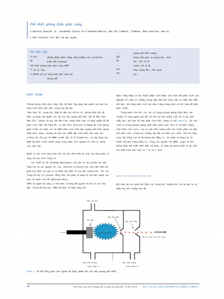 Glow Discharge Mass Spectrometry | PDF