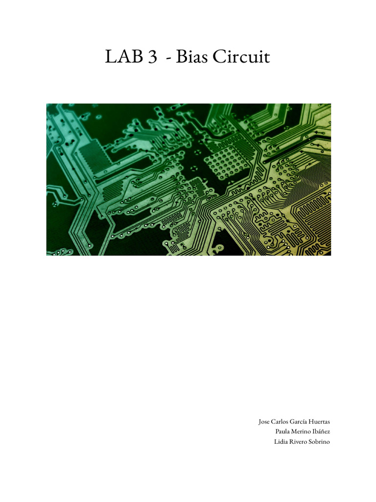 BJT Bias Circuit Analysis Lab Report | PDF | Bipolar Junction ...
