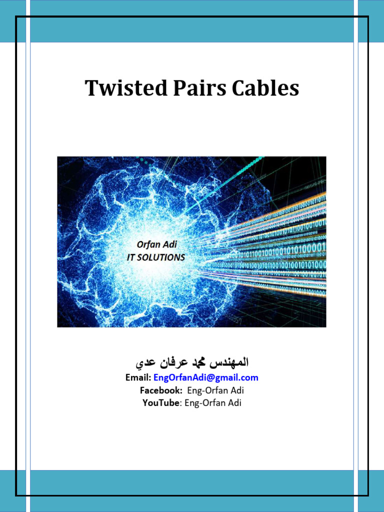 01 Twisted Pairs Cables | PDF