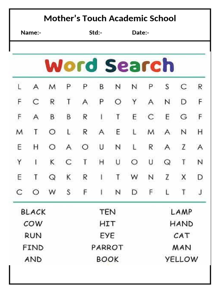 Word Puzzel | PDF