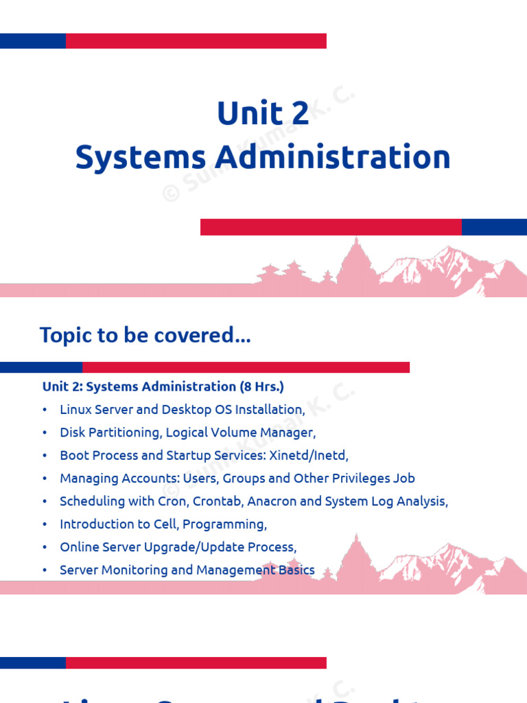 Unit 2 - Systems Administration | PDF | File System | Computing