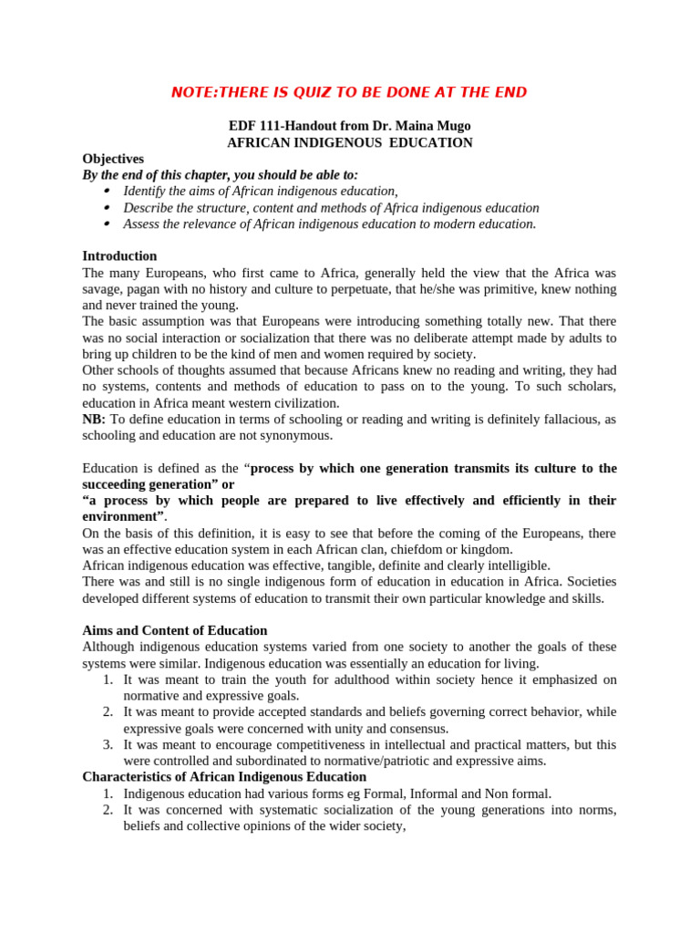 Hand Out for EDF111 | PDF | Protestantism | Atlantic Slave Trade