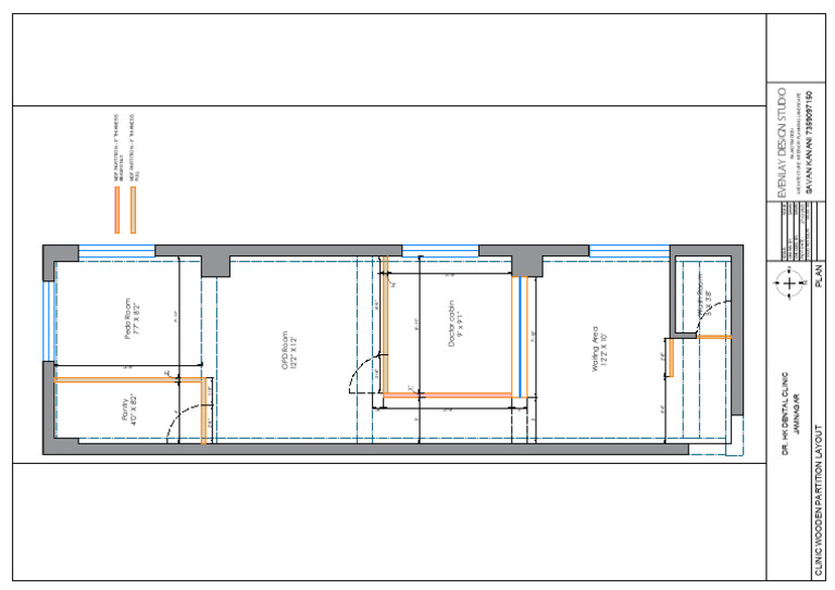Partition Layout - HK Dental Clinic | PDF