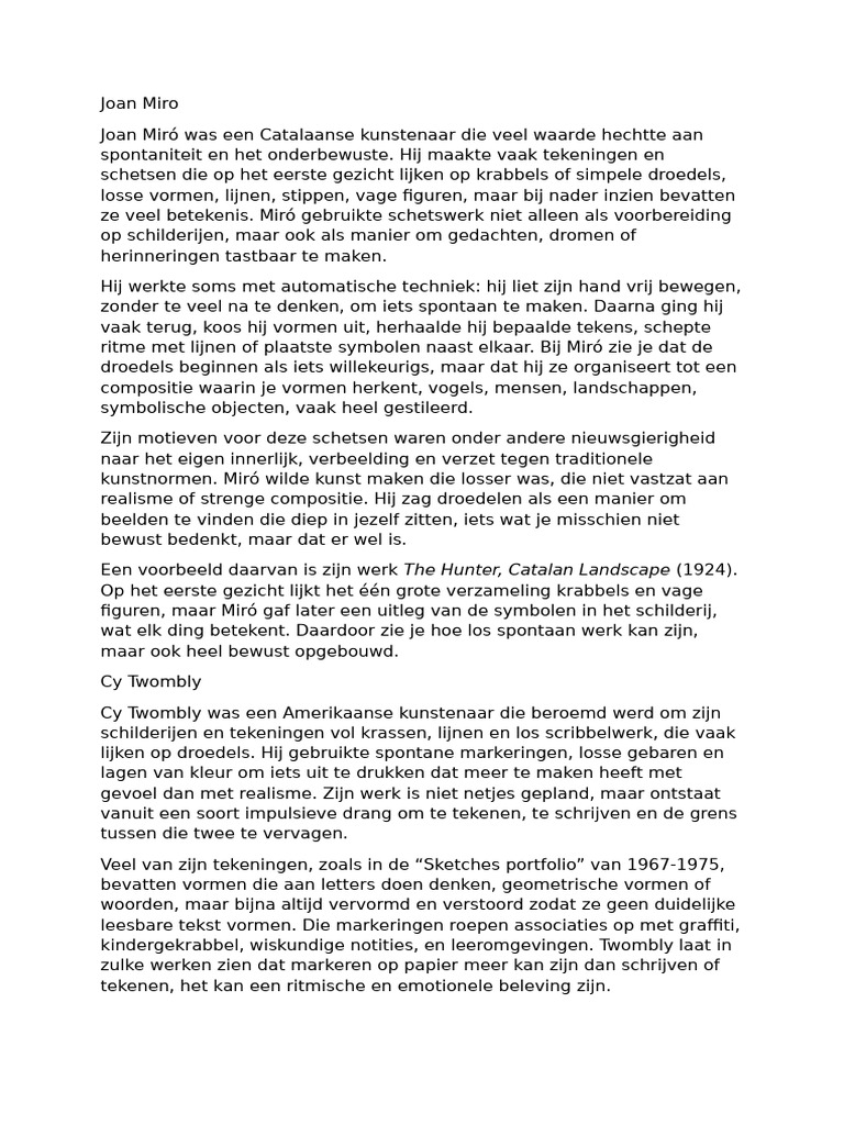 Droedel Kunstenaars | PDF
