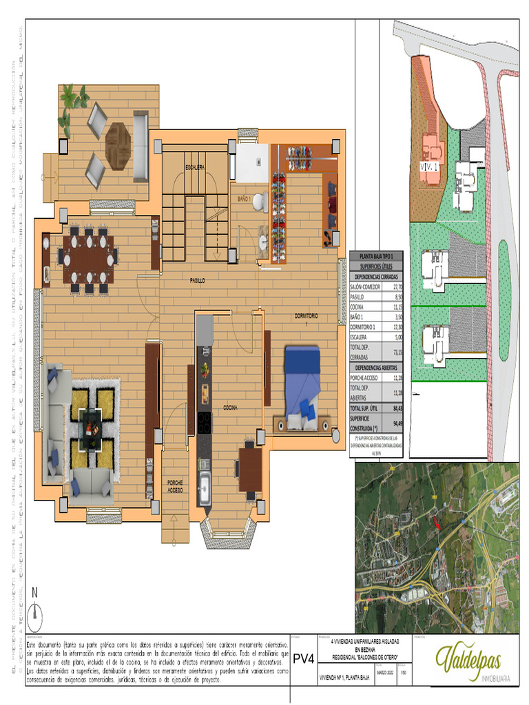 Plano de Vivienda en Balcones de Otero | PDF