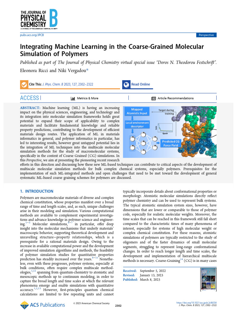 Ricci Vergadou 2023 Integrating Machine Learning in the Coarse Grained ...