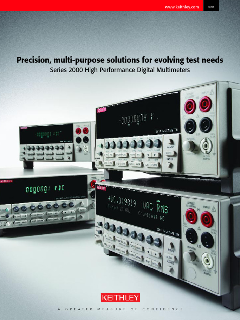 Keithley 2010 Brochure | PDF | Distortion | Resistor