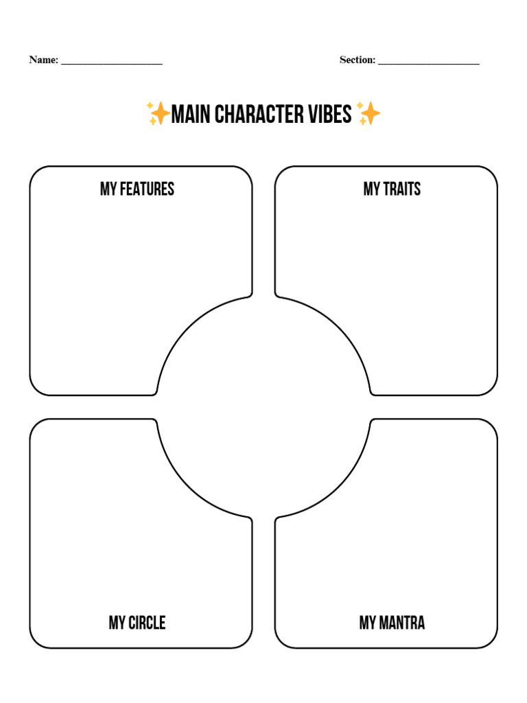 01 Character Map Template(3) (1) | PDF