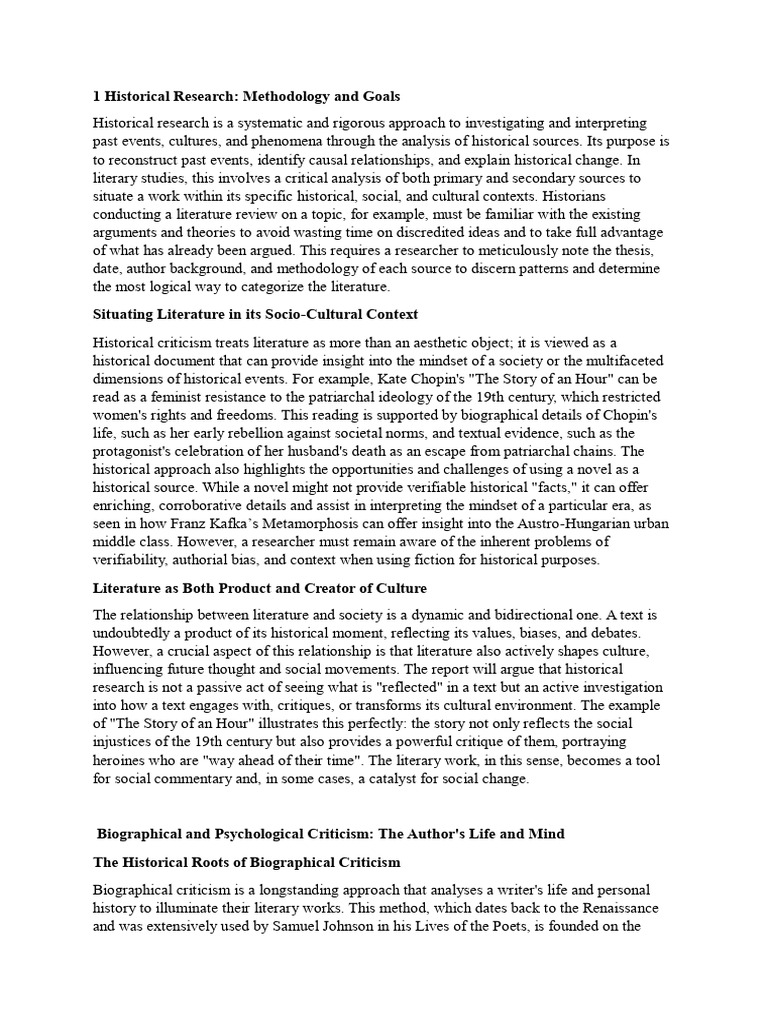 1 Historical Research | PDF | Psychoanalysis | Author