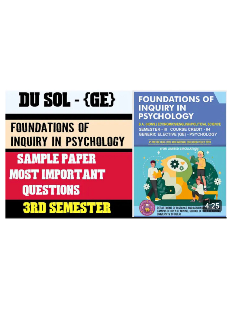 ? UNIT - 2 - Fundamentals of Design in Inquiry | PDF