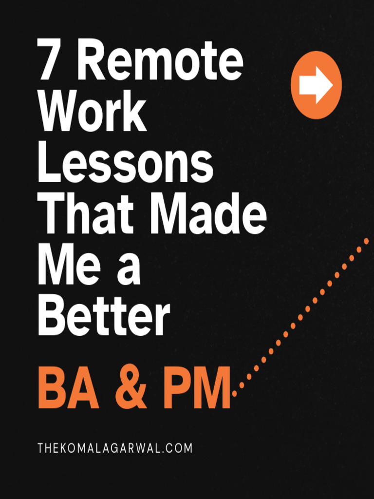 Remote Work Lessons | PDF