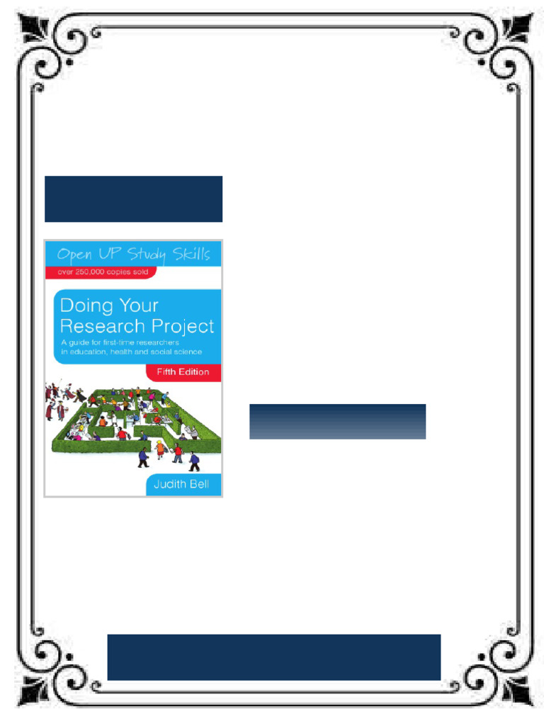 Doing Your Research Project 5th ed Edition Judith Bell ebook digital ...