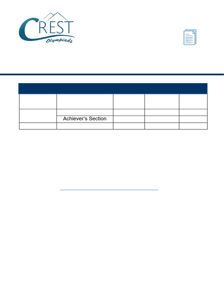 CMO Sample Paper for Class 2 Copy | PDF