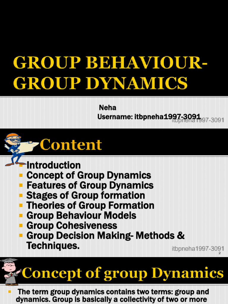 Understanding Group Dynamics and Behavior | PDF | Psychology ...