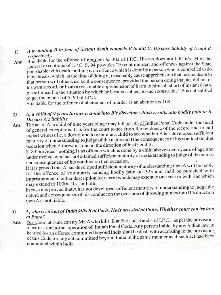 BNS 2023 LLB Notes | PDF