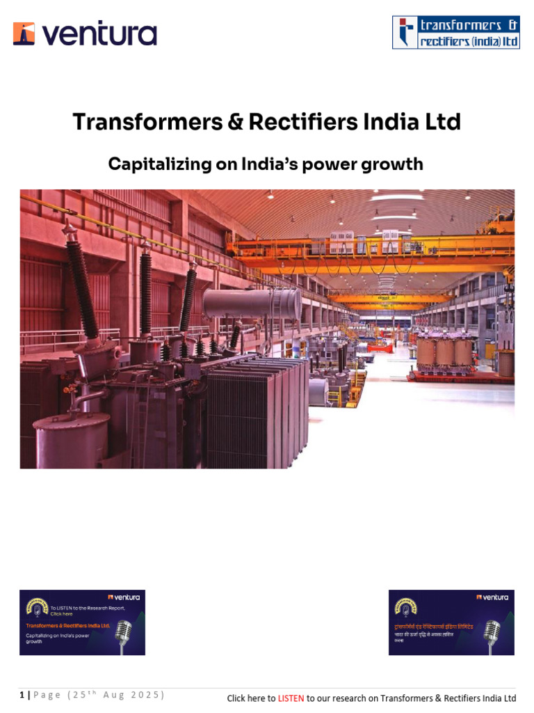 Ventura_Initiating_Coverage_on_Transformers_&_Rectifiers_India_Ltd (1 ...