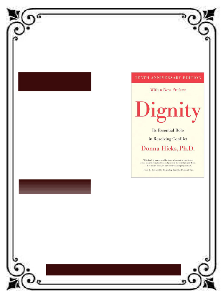 Dignity Its Essential Role in Resolving Conflict Tenth Anniversary ...