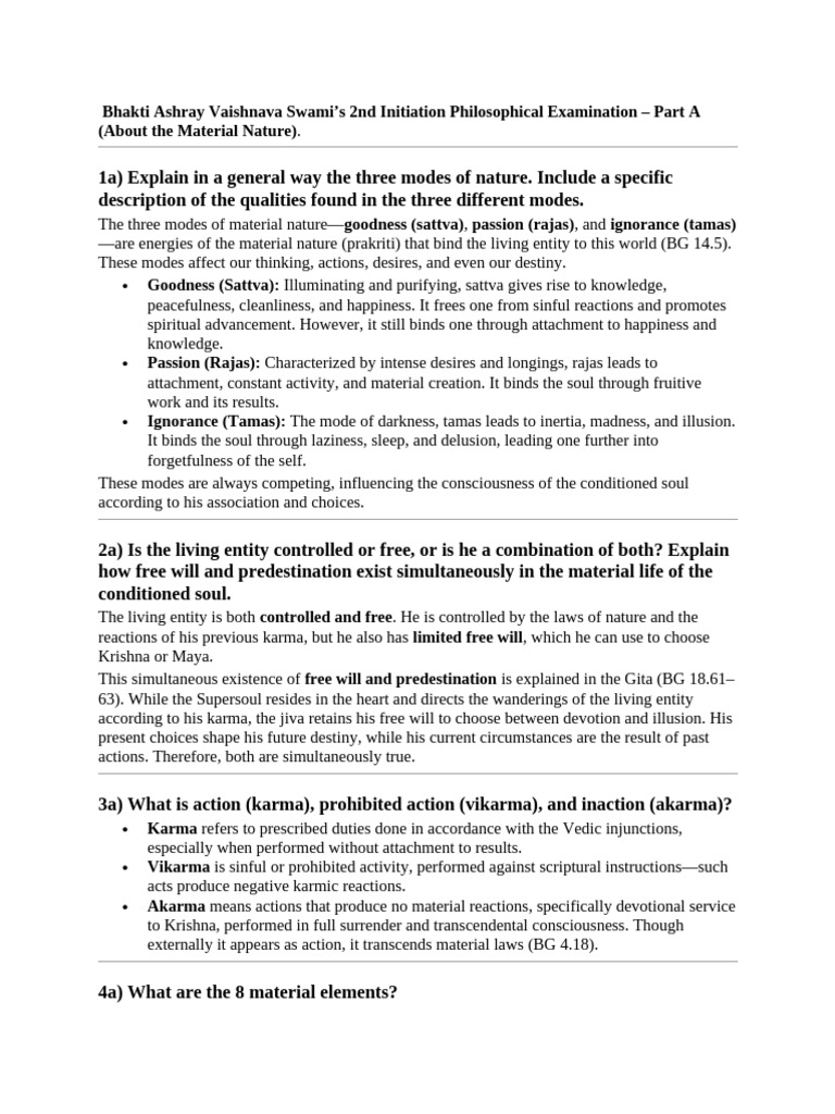 Brahmin Diksha Question Answer -VPRDD | PDF | Bhagavad Gita | Hindu ...