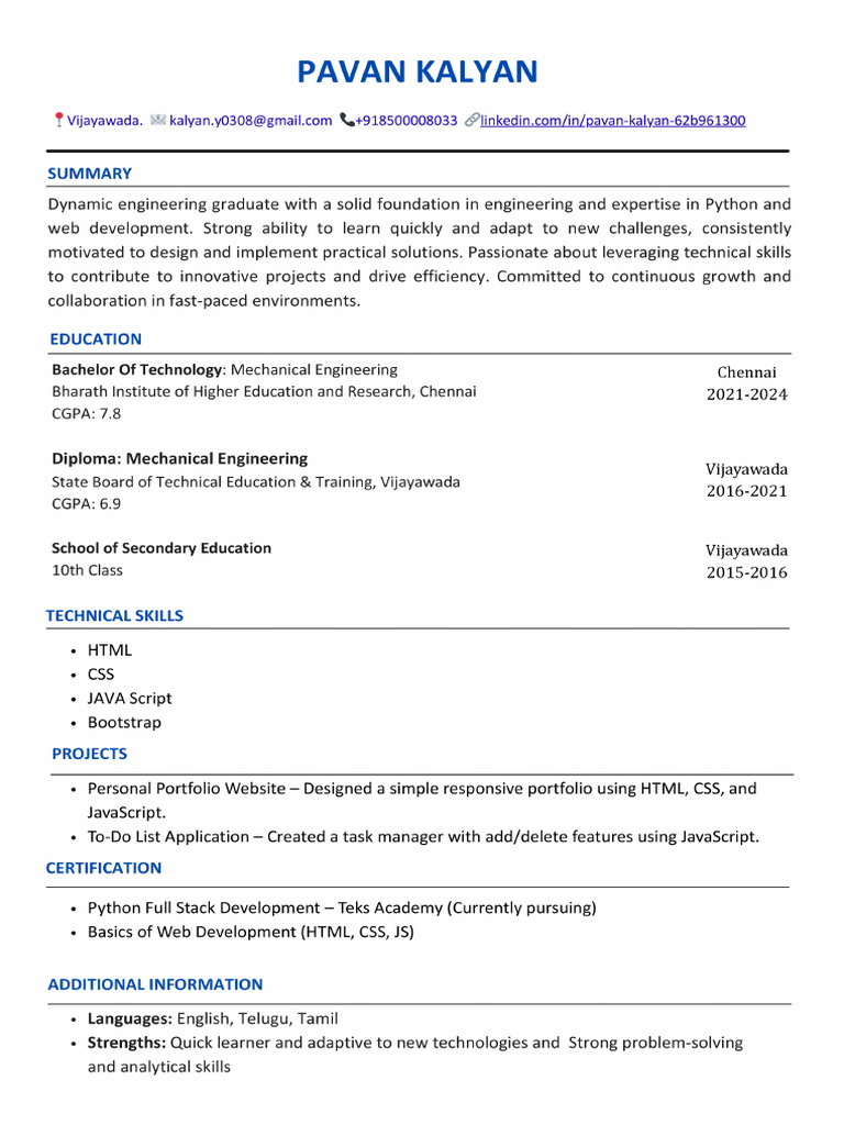 My Resume org 2 | PDF