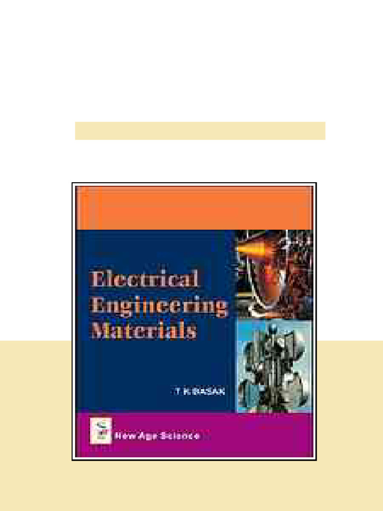 Electrical Engineering Materials Basak T K available any format | PDF ...