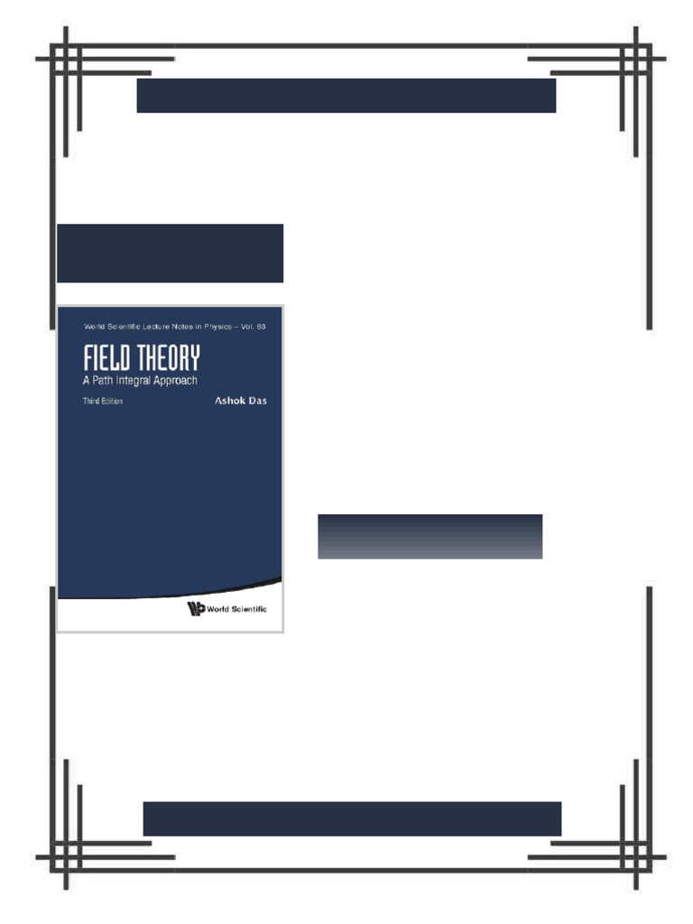 Field Theory A Path Integral Approach 2nd Edition Ashok Das eBook demo ...