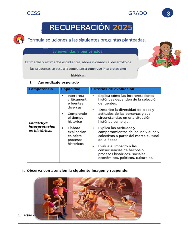 Carpeta de recuperación 2025-CCSS 3 | PDF | Oferta (economía)