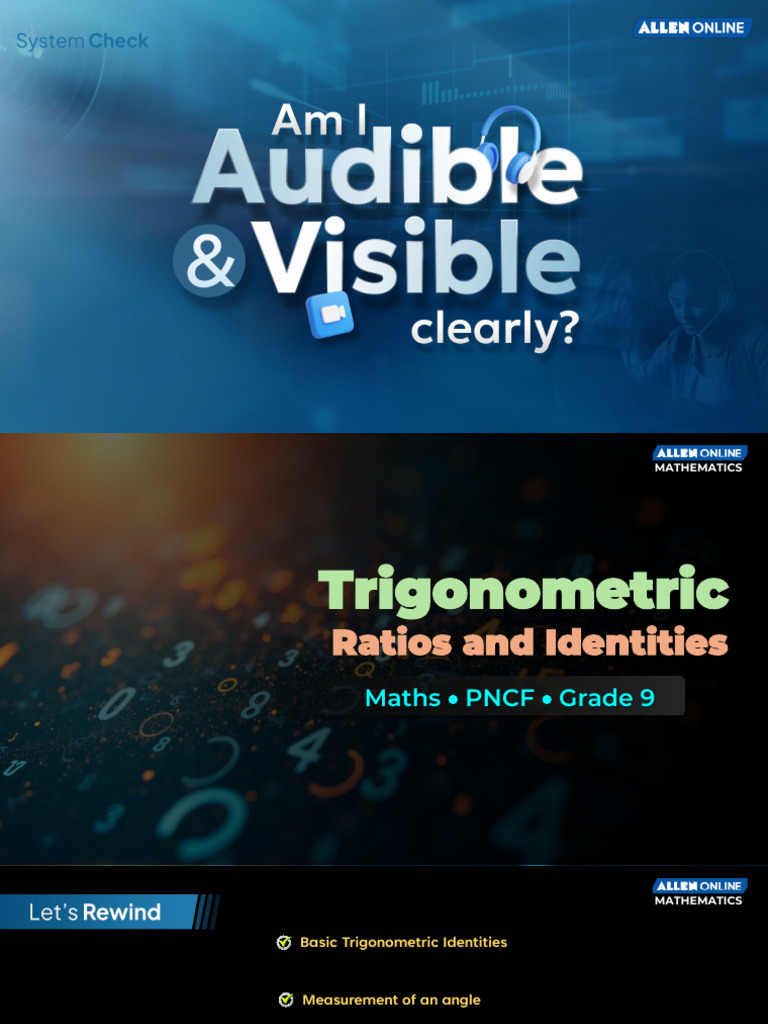 Trigonometric Ratios and Identities Guide | PDF | Trigonometric ...
