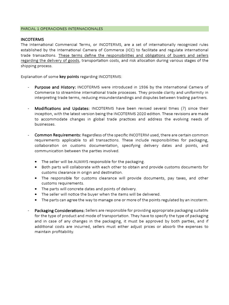 International Operations | PDF | Supply Chain Management | Freight ...