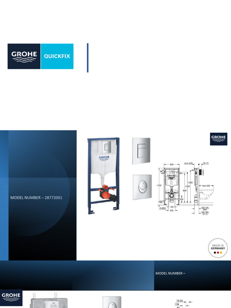 Grohe Conceal Tanks Wholesale Prices Dec 25 | PDF