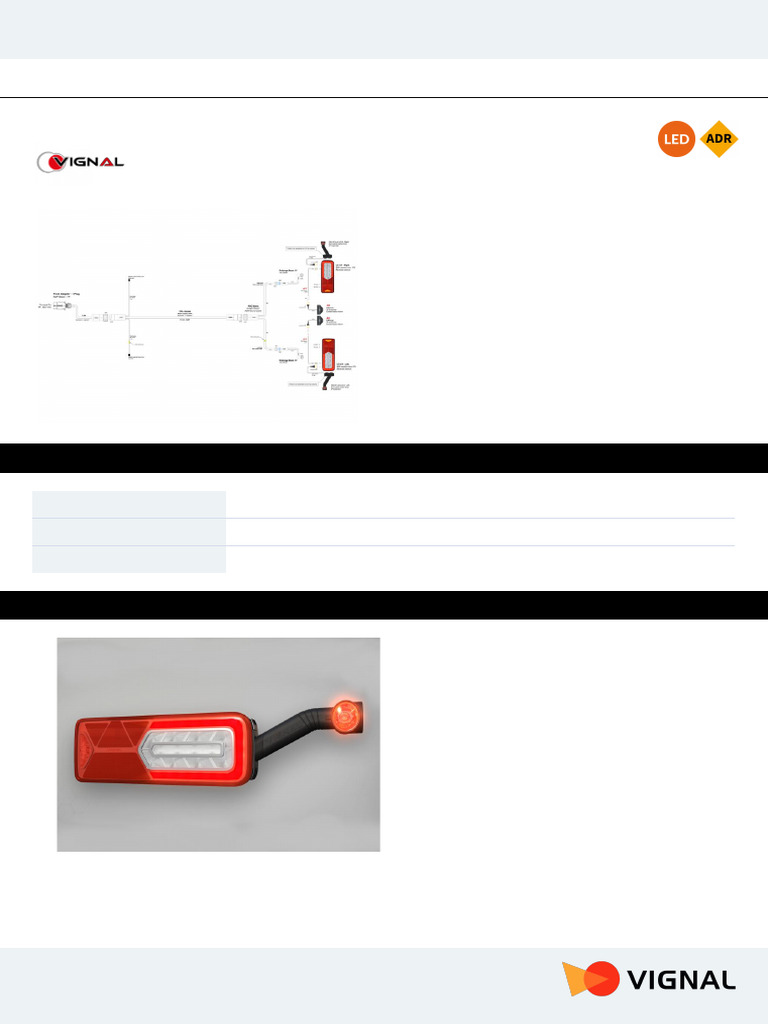 Vignal Wiring and Lamps Systems Data Sheet | PDF