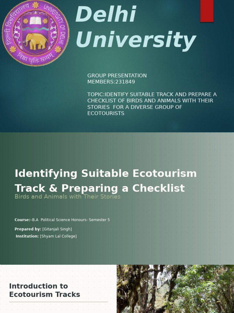 Ecotourism Checklist: Birds & Animals Stories | PDF | Natural Environment