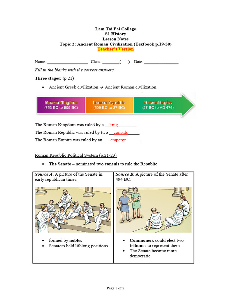 Ancient Roman Civilization Overview | PDF
