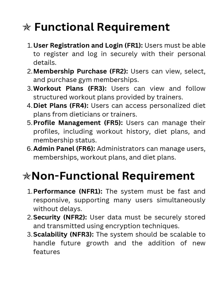 Functional Requirement | PDF