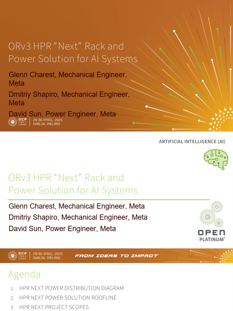6529 - Metas ORv3 HPR Next Ecosystem Solution | PDF | Electrical ...