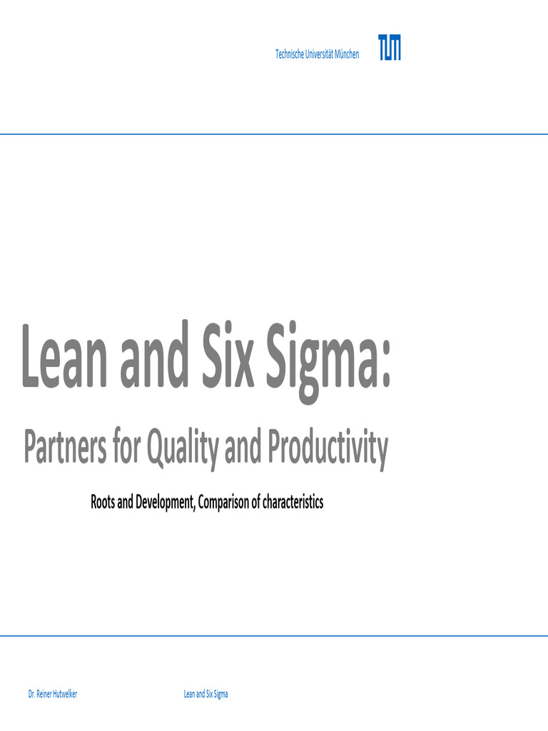 5_Lean and Six Sigma - Partners for Quality and Productivity | PDF ...