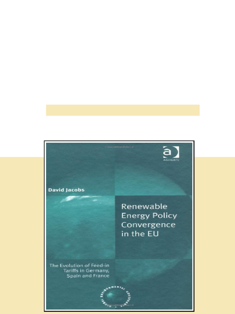 (Ebook) Renewable Energy Policy Convergence in the EU: The Evolution of ...