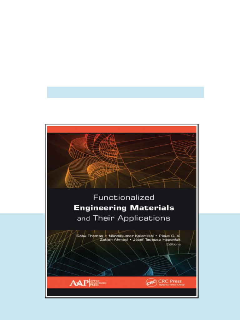 Functionalized Engineering Materials And Their Applications Thomas ...