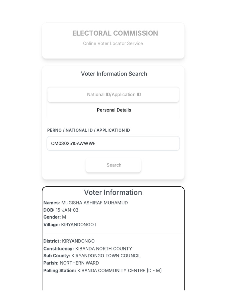 EC Online Voter Locator | PDF