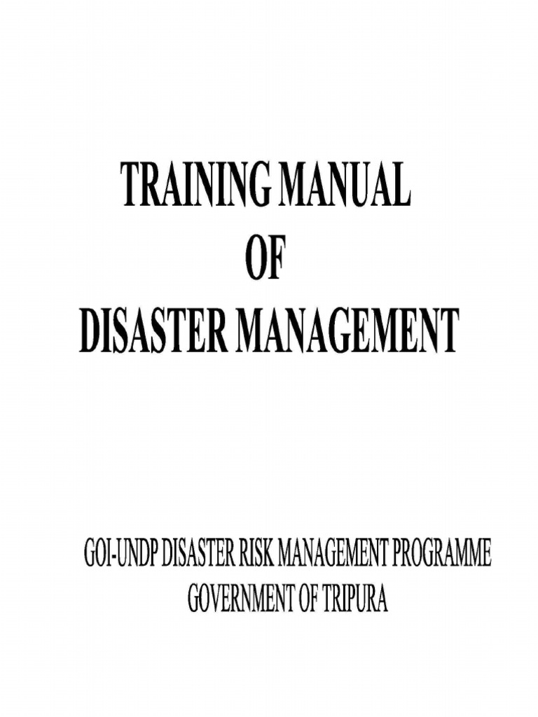 Training Manual of Disaster Management | PDF | Flood | Emergency Management