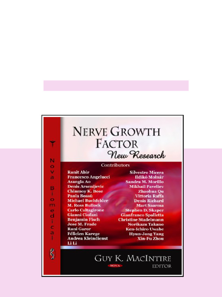 Nerve Growth Factor New Research 1st Edition Guy K. Macintire - ebook ...