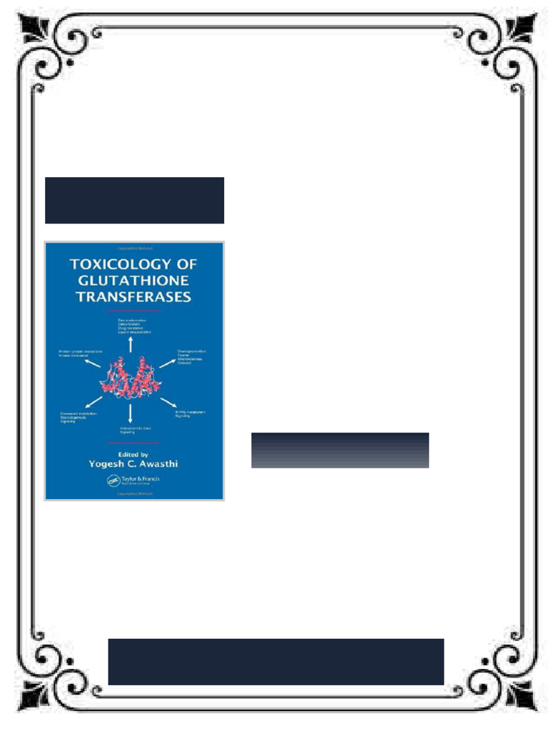 Toxicology of Glutathione Transferases 1st Edition Yogesh C. Awasthi ...