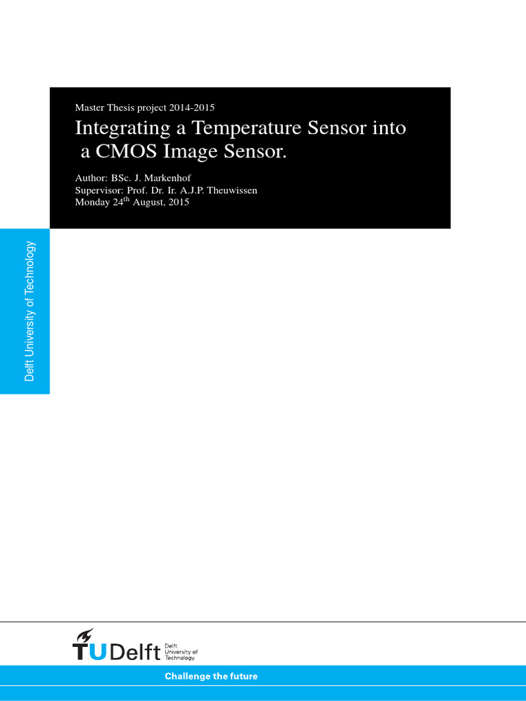 Master Thesis Integrating A Temperature Sensor Into A CMOS Image Sensor ...
