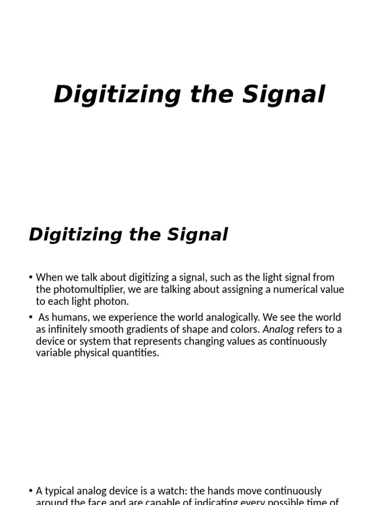 Understanding Signal Digitization in CR | PDF | Image Resolution ...