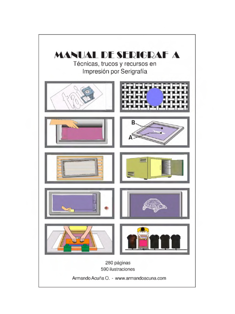Acu§a O Armando - Manual de Serigrafia | PDF | Impresión | Diseño gráfico