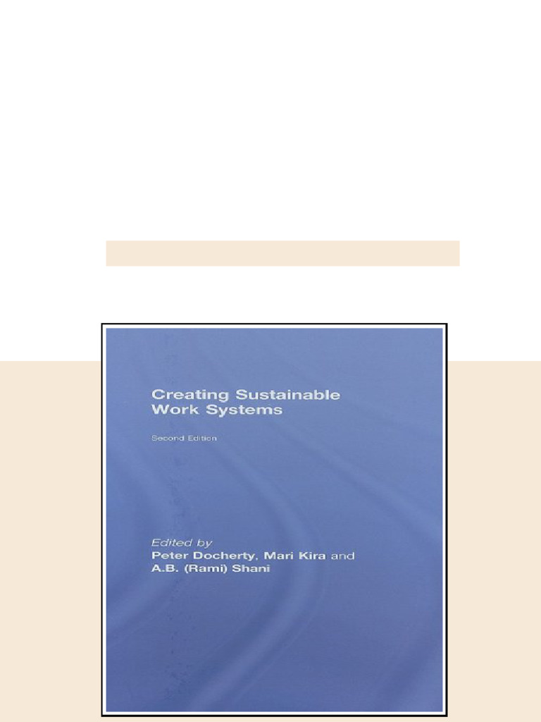 (Ebook) Creating Sustainable Work Systems: Developing Social ...