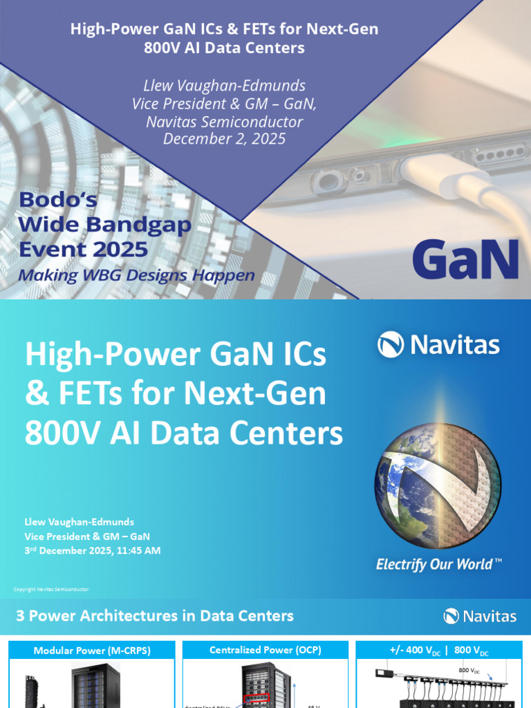 High-Power GaN ICs for 800V Data Centers | PDF | Graphics Processing ...